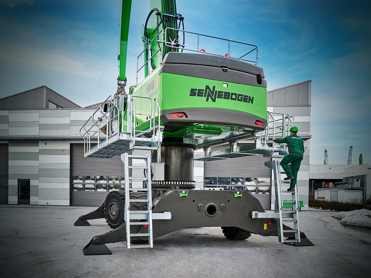 Nieuwe overslagkraan - Sennebogen 865E Hybrid